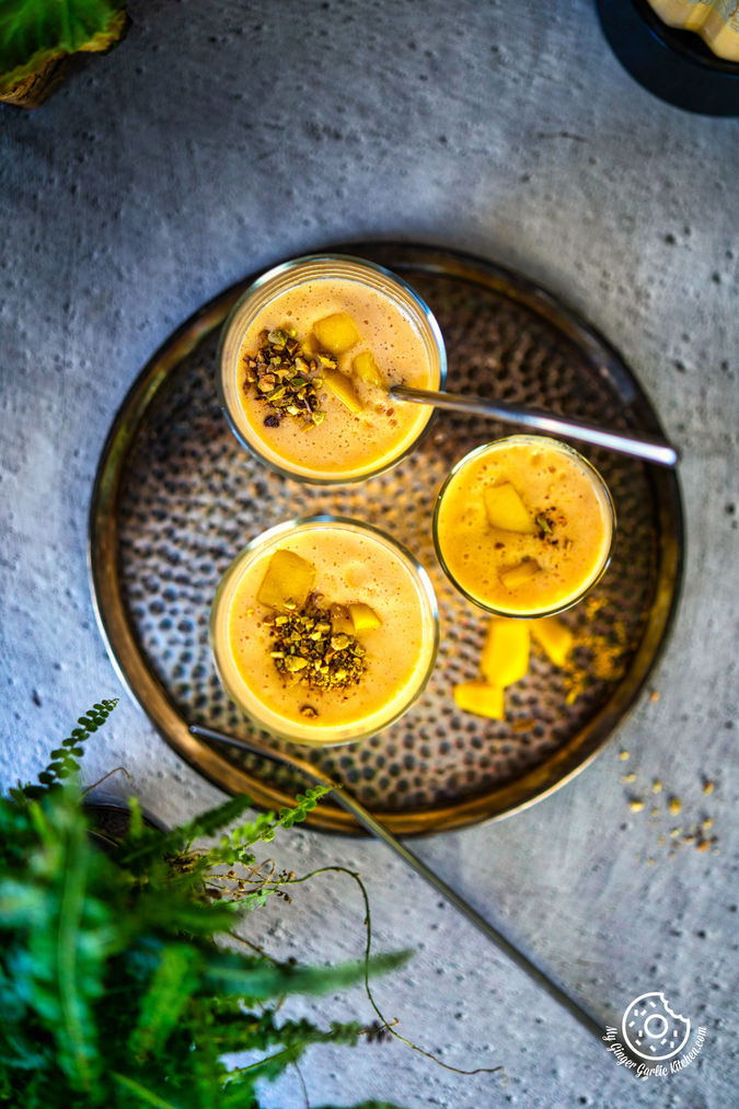 Mango Lassi - (Step- By-Step + Video Recipe) | My Ginger Garlic Kitchen