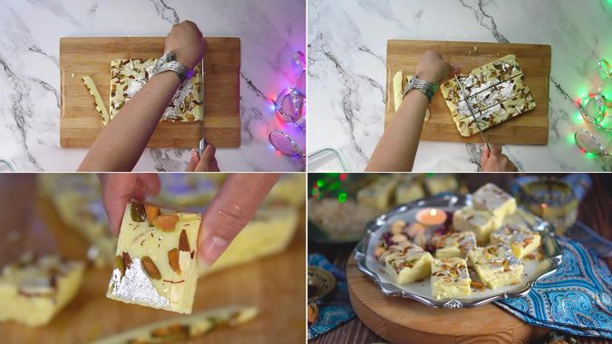 Milk Powder Burfi Recipe - Milk Barfi Recipe - 25 Minutes Burfi | My ...