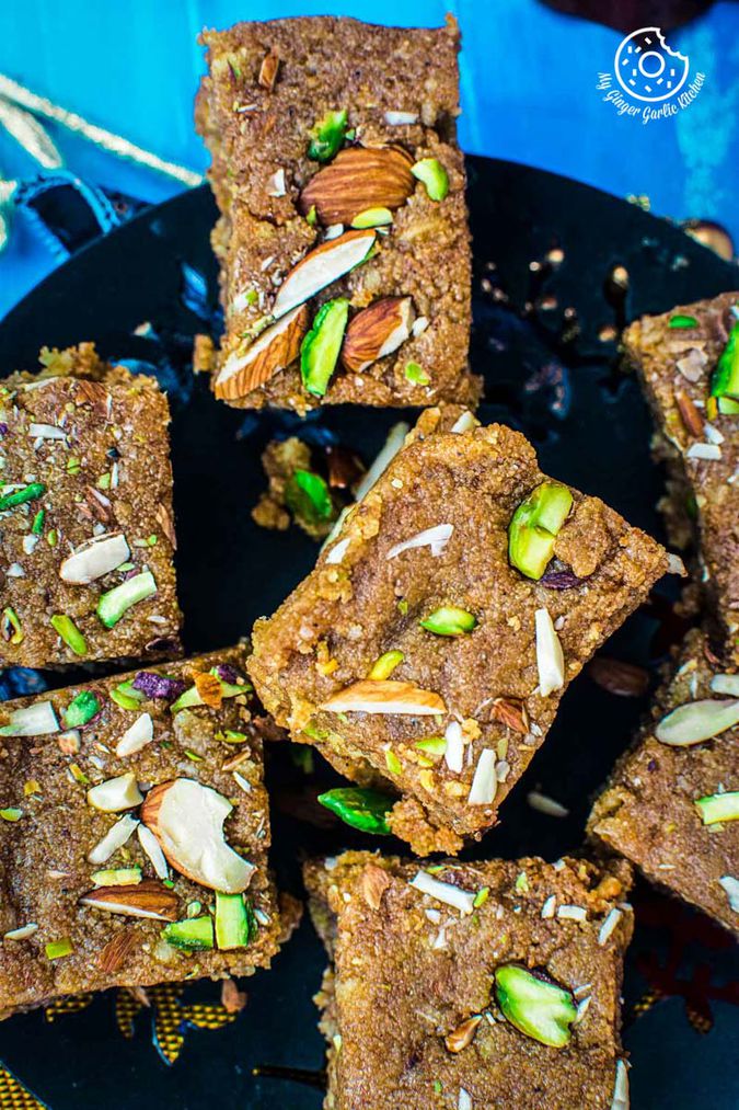 Mohanthal Recipe + Video | Traditional Mohanthal Sweet Recipe 2 Ways ...