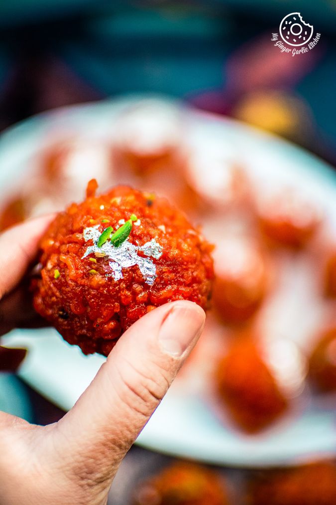 Motichoor Ladoo Recipe + Video | How to Make Motichur Laddu | My Ginger ...