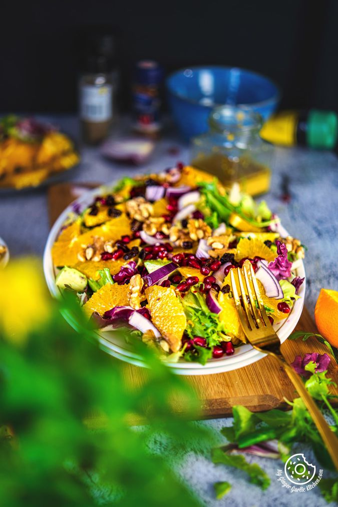 Orange Salad - (Step-By-Step + Video Recipe) | My Ginger Garlic Kitchen