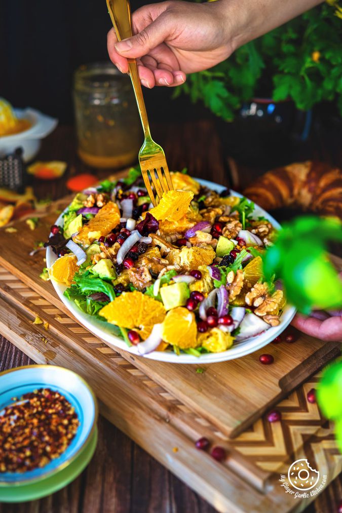 Orange Salad - (Step-By-Step + Video Recipe) | My Ginger Garlic Kitchen