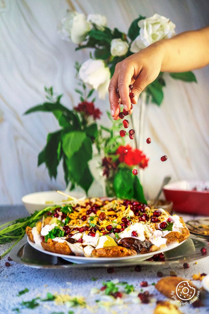Leftover Pakora Chaat (Step-By-Step Picture + Video Recipe) | My Ginger ...