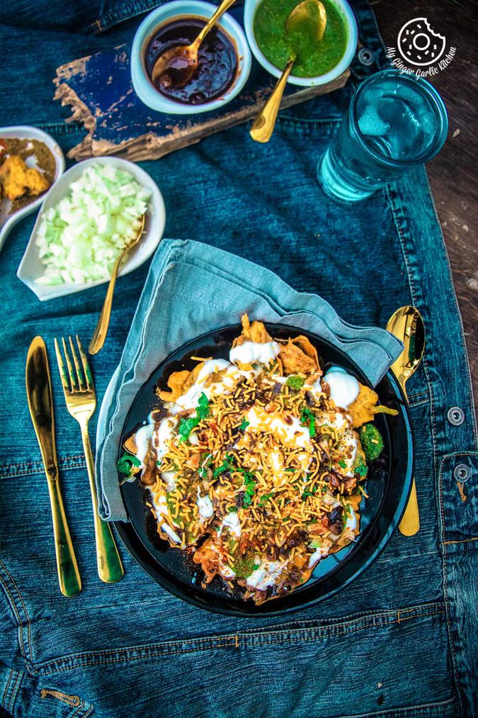 Palak Patta Chaat Recipe - Spinach Leaf Fritters | My Ginger Garlic Kitchen