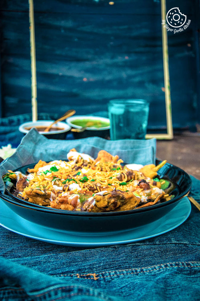 Palak Patta Chaat Recipe - Spinach Leaf Fritters | My Ginger Garlic Kitchen