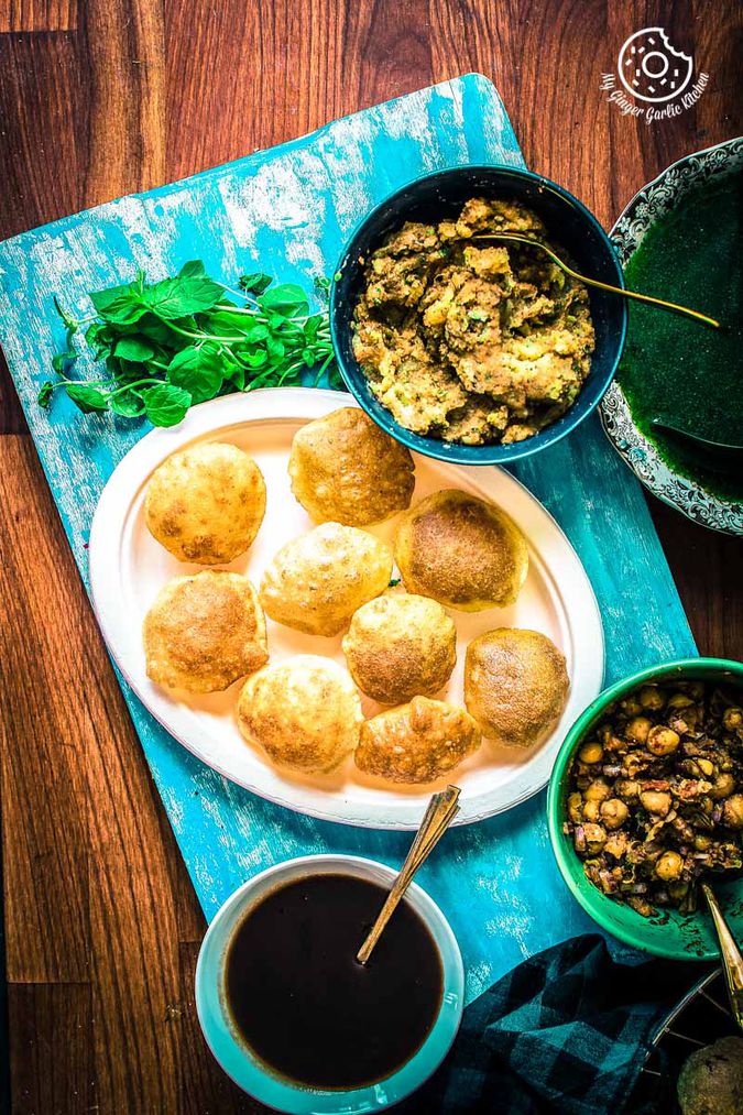 Pani Puri Recipe (With Step By Step Photos & Video) | Easy Golgappa ...