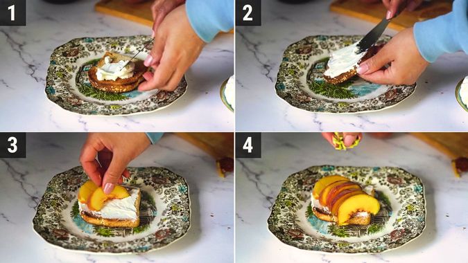 Peach Toast - (Step-By-Step + Video Recipe) | My Ginger Garlic Kitchen