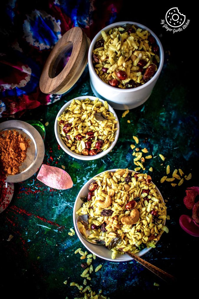 Chivda Recipe (Step by Step Photo + Video) Fried Poha Chivda Recipe ...