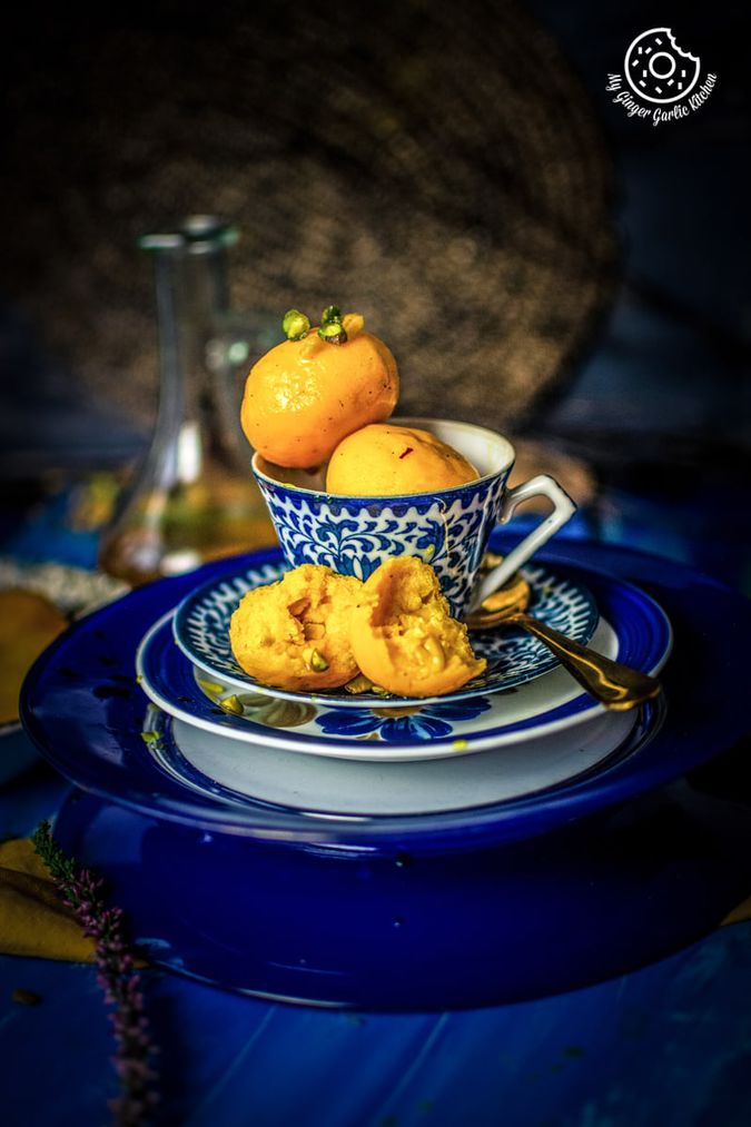 Rajbhog Recipe + Video | Traditional Kesar Rasgulla Recipe | My Ginger ...