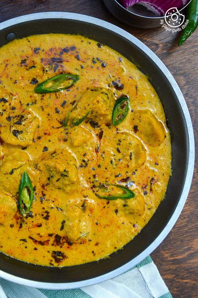 Rajasthani Gatta Curry Recipe + Video (Make Besan Ke Gatte Ki Sabzi ...