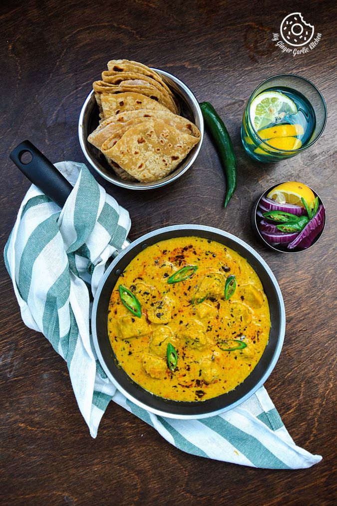 Rajasthani Gatta Curry Recipe + Video (Make Besan Ke Gatte Ki Sabzi ...