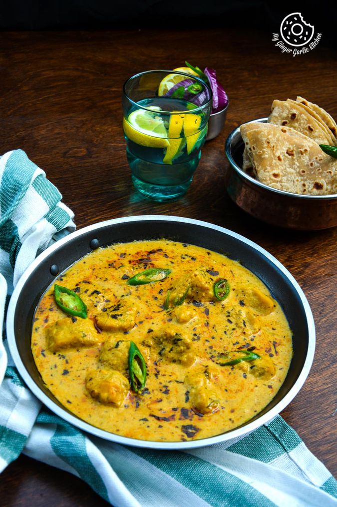 Rajasthani Gatta Curry Recipe + Video (Make Besan Ke Gatte Ki Sabzi ...