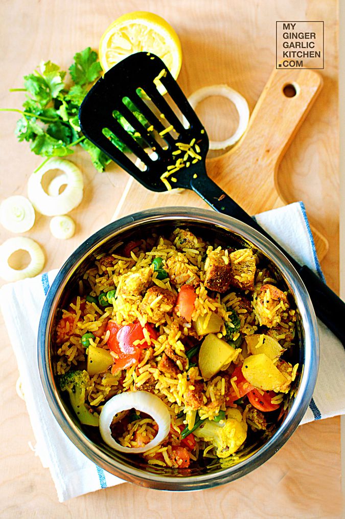 Bread Rice Pulav Recipe | Rice Pulao With Bread | My Ginger Garlic Kitchen