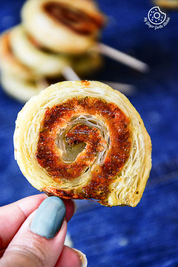 Puff Pastry Cheese and Pesto Swirls Recipe (Easy Appetizer) | My Ginger ...
