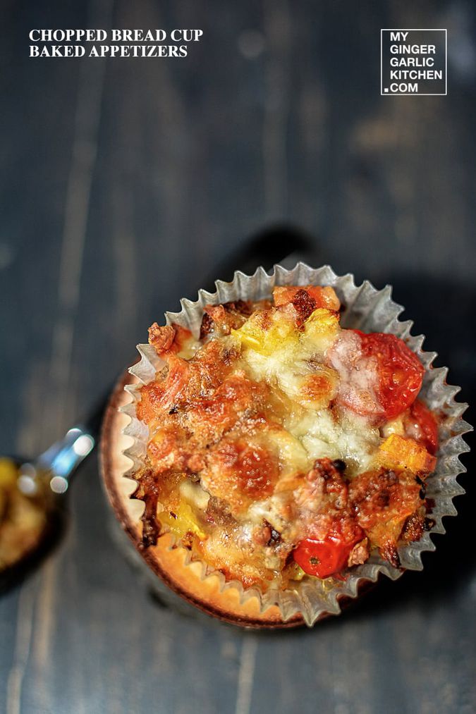Baked Chopped Bread Cups