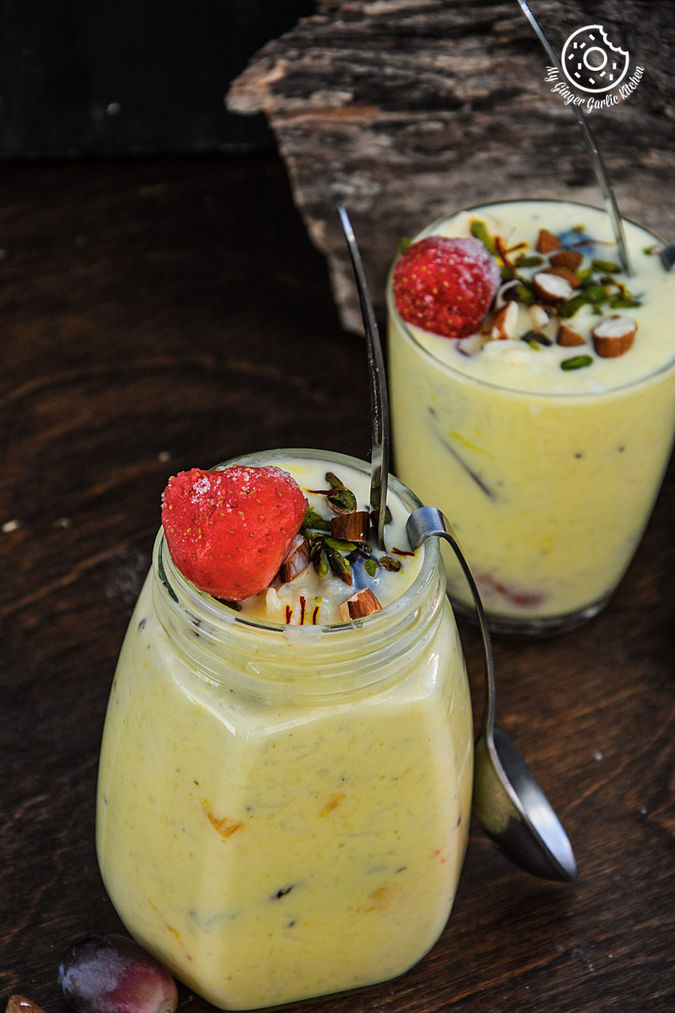 Rajasthani Sweet Oliya Recipe – Fruity Rice Yogurt Pudding | My Ginger ...