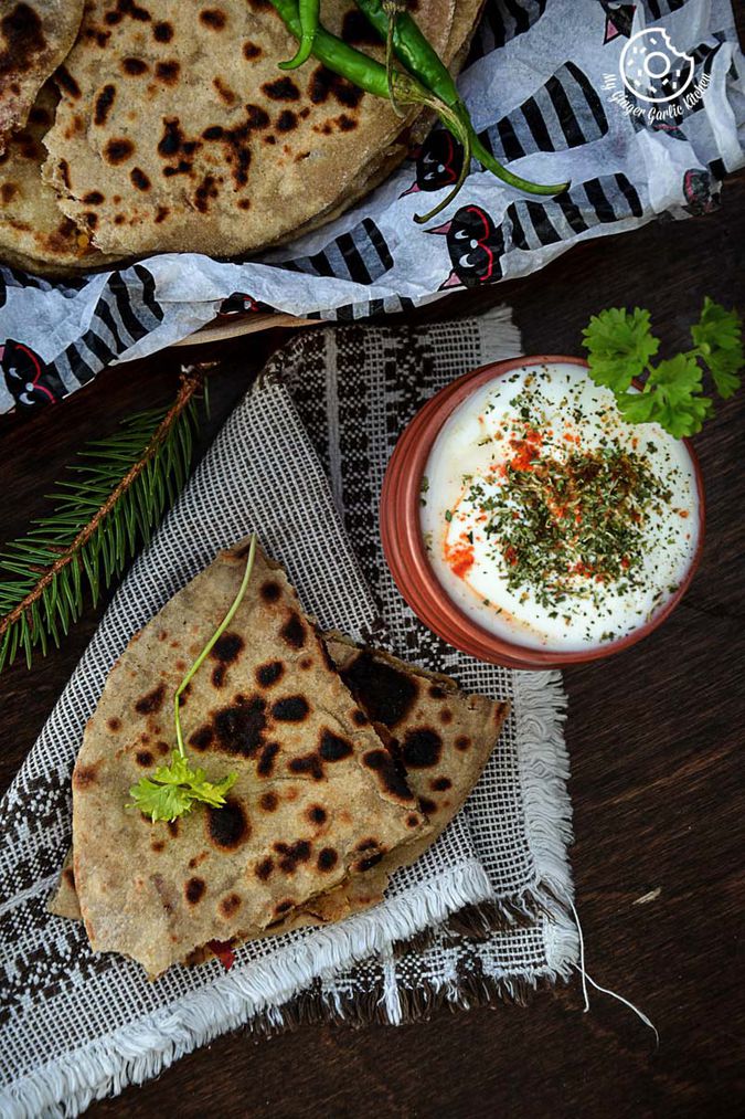 Stuffed Aloo Pyaaz Paratha Recipe | Stuffed Onion Potato Flatbread | My ...