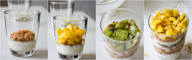 Quick and Easy Kiwi Pineapple Honey Yogurt Parfait | My Ginger Garlic ...