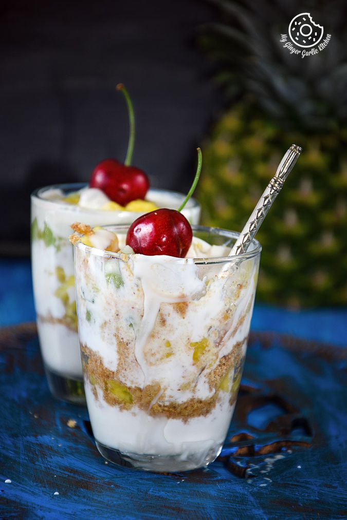 Quick and Easy Kiwi Pineapple Honey Yogurt Parfait | My Ginger Garlic ...
