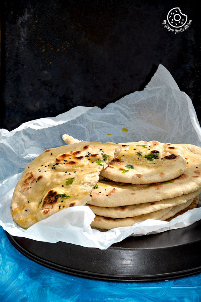 No Yeast Instant Naan Recipe (30 Minutes Whole Wheat Naan Recipe) | My ...