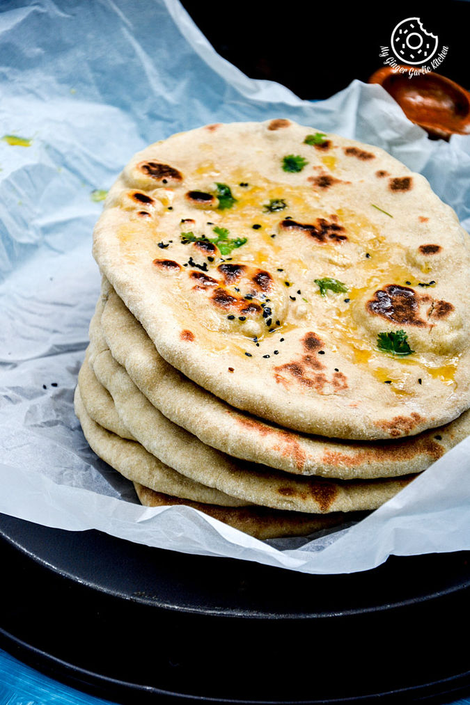 No Yeast Instant Naan Recipe (30 Minutes Whole Wheat Naan Recipe) | My ...