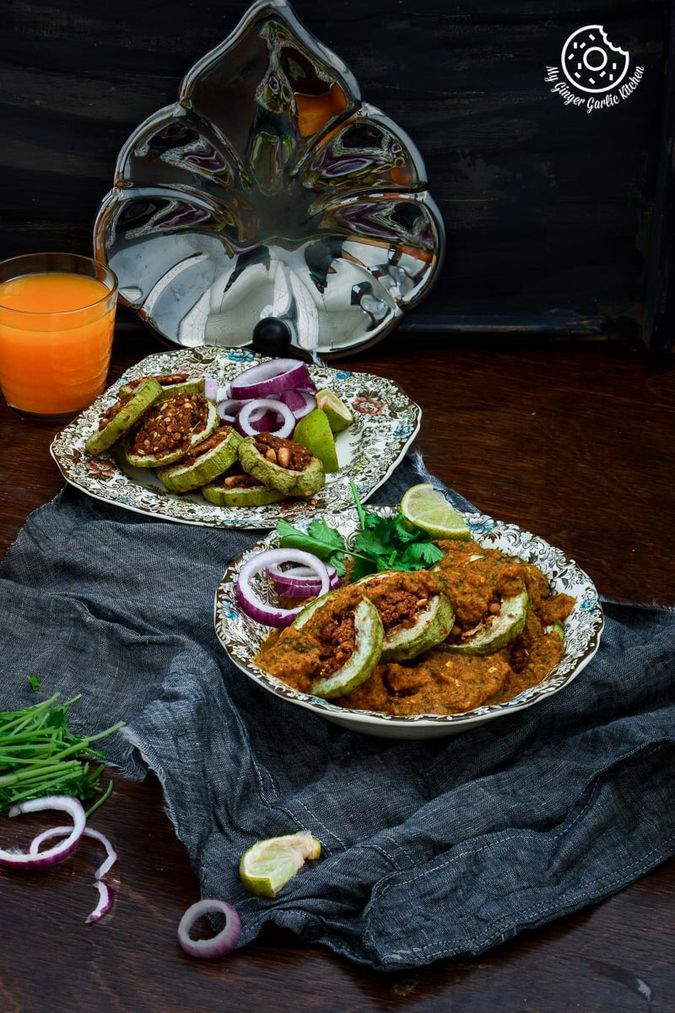 Bharwa Lauki Curry Recipe + Video (Besan Stuffed Bottle Gourd) | My ...