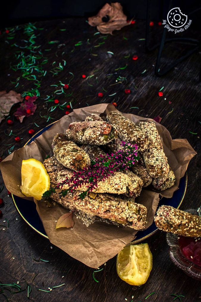 Broccoli Beet Crispy Fingers (Croquettes) - Video Recipe | My Ginger ...