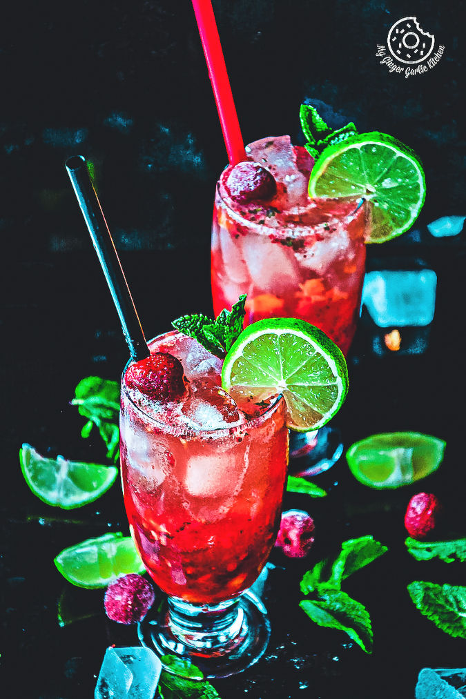 Dark Rum Strawberry Mango Mojito Recipe | Dark Rum Cocktail at Home ...