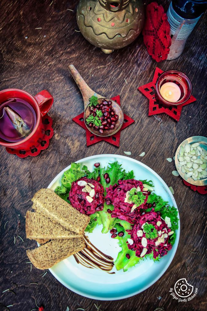 Beet Potato Holiday Salad - Roasted Beet Salad | My Ginger Garlic Kitchen