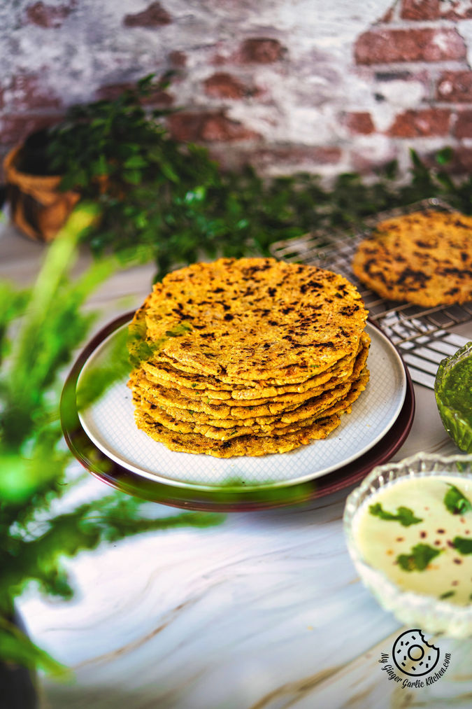 Rice Thepla - (Step-By-Step + Video Recipe) | My Ginger Garlic Kitchen