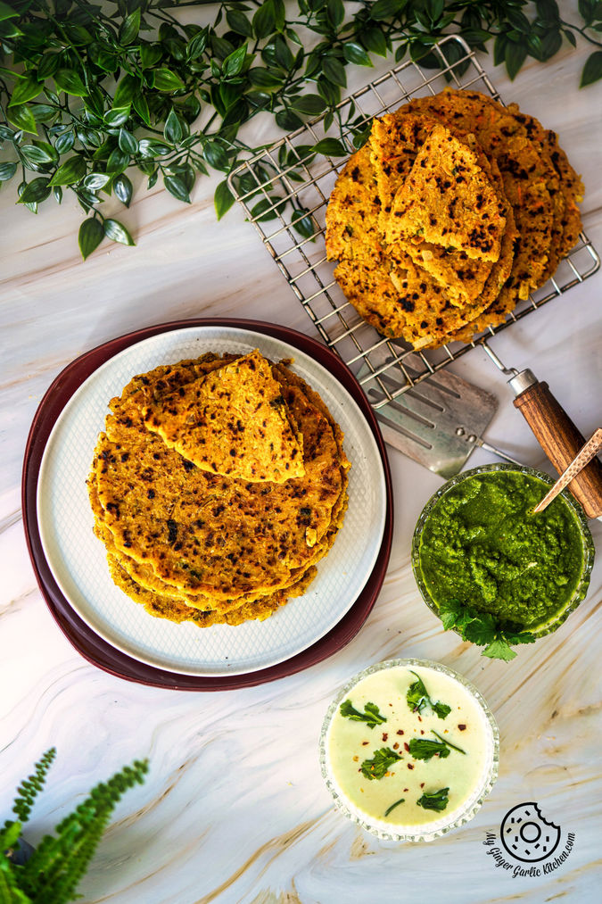 Rice Thepla - (Step-By-Step + Video Recipe) | My Ginger Garlic Kitchen