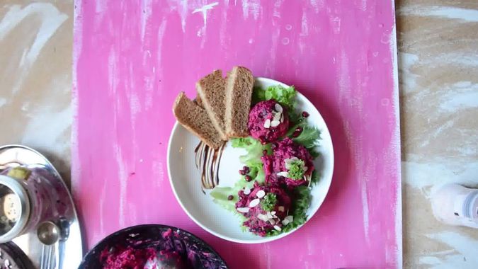 Beet Potato Holiday Salad - Roasted Beet Salad | My Ginger Garlic Kitchen