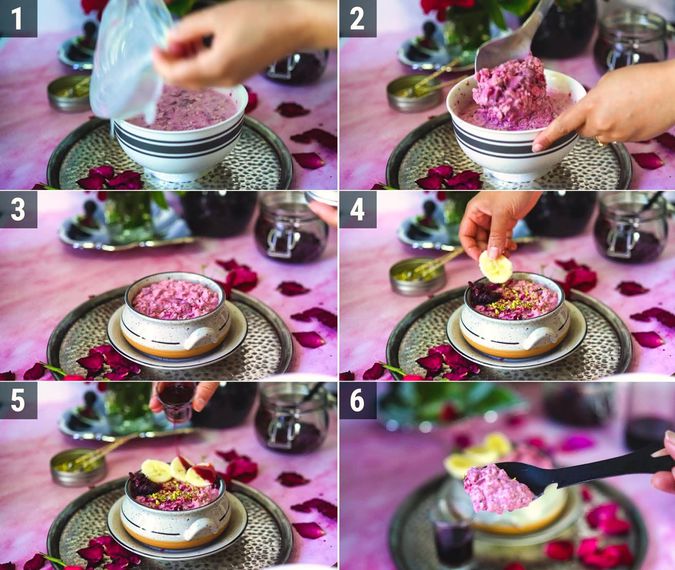 Rose Overnight Oats (Step-By-Step + Video Recipe)