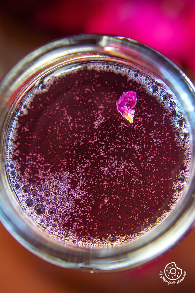 How to make Rose Syrup Recipe + Rose Milk Recipe (Made from Scratch ...