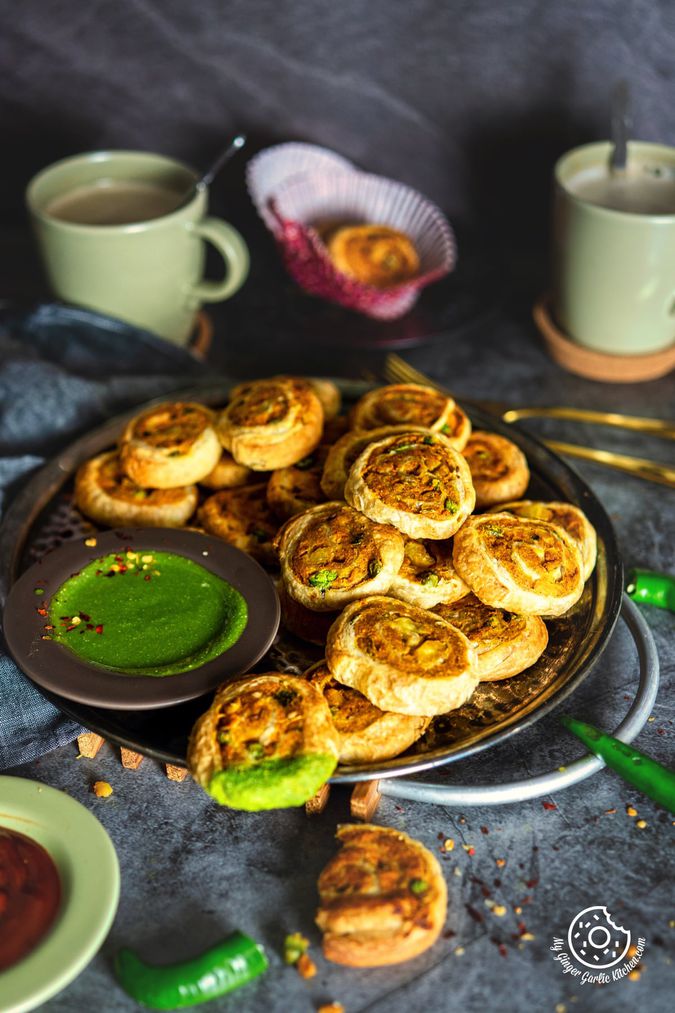 Samosa Pinwheels - (Step-By-Step + Video Recipe) | My Ginger Garlic Kitchen