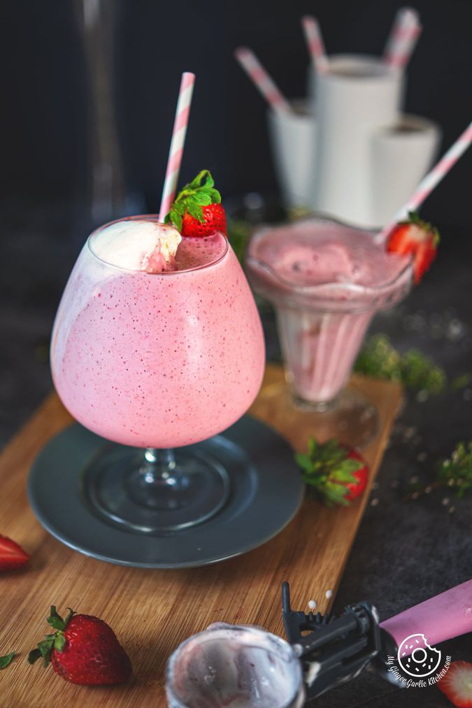 Easy Strawberry Milkshake (Step-By-Step + Video Recipe) | My Ginger ...