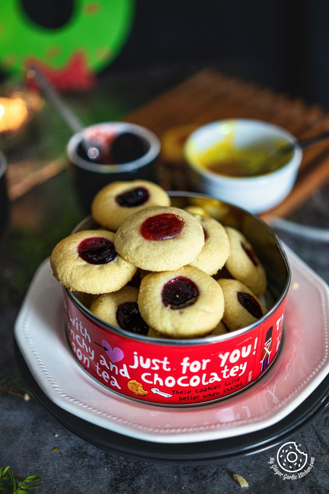 Thumbprint Cookies - (Step-By-Step + Video Recipe) | My Ginger Garlic ...