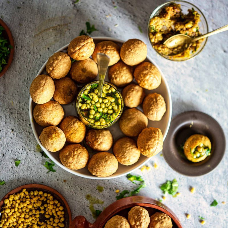 Air Fryer Pani Puri Recipe