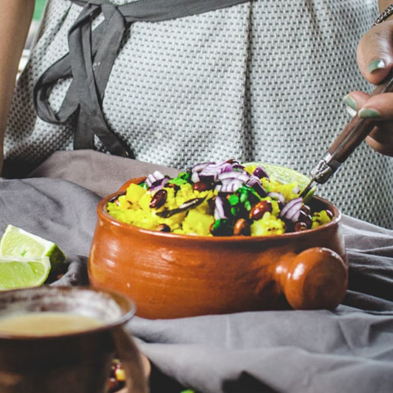 Aloo Poha Recipe (Step-By-Step-Video) | Aloo Kanda Poha | Batata Poha