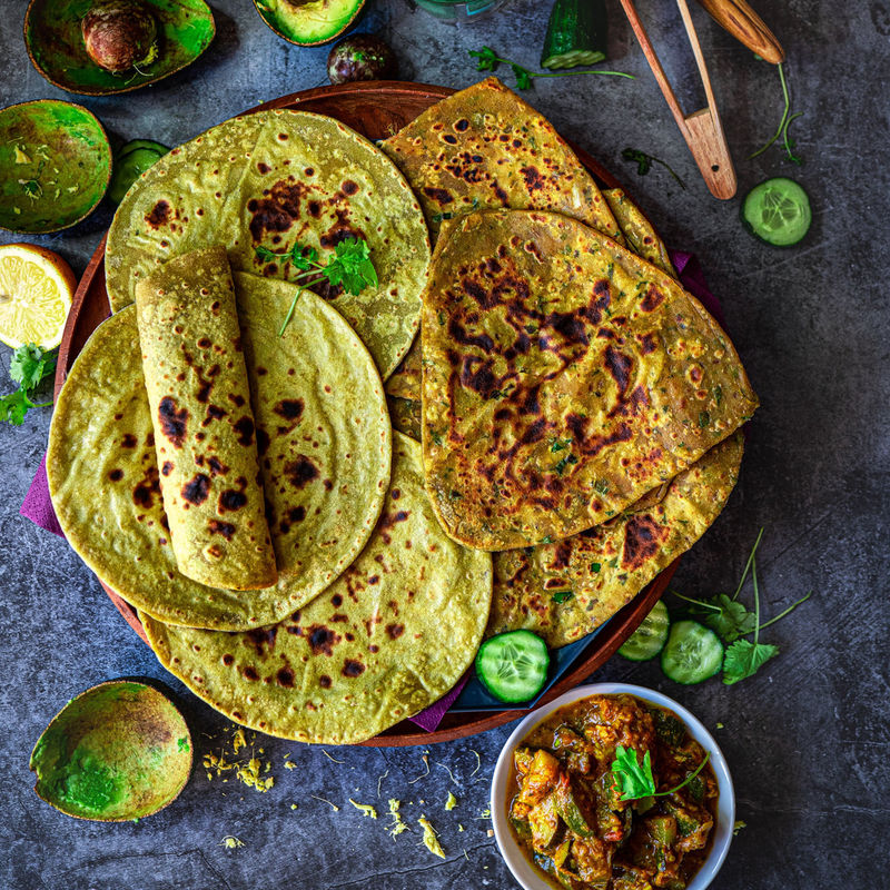 Avocado Paratha + Avocado Roti