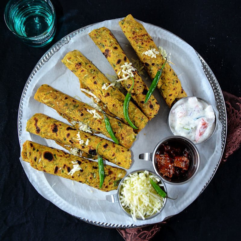 Cabbage Spinach Thepla Recipe (Step By Step) | Palak Thepla Recipe