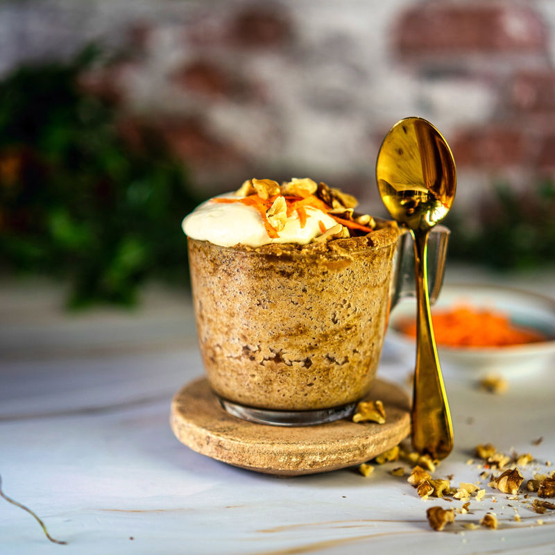 Carrot Cake Mug Cake - (Step-By-Step + Video Recipe)