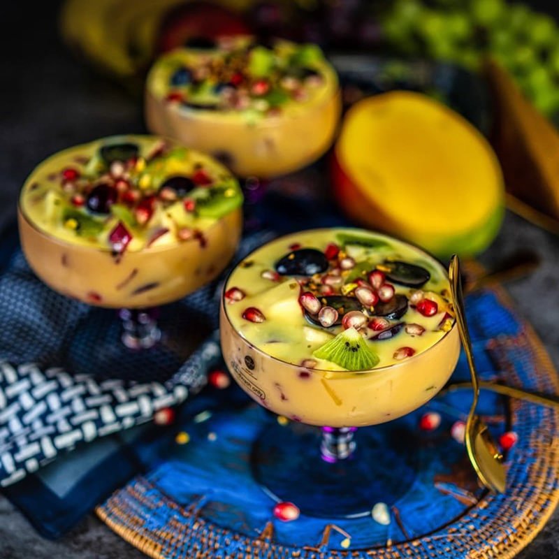 Fruit Custard (Step By Step Photo + Video Recipe)