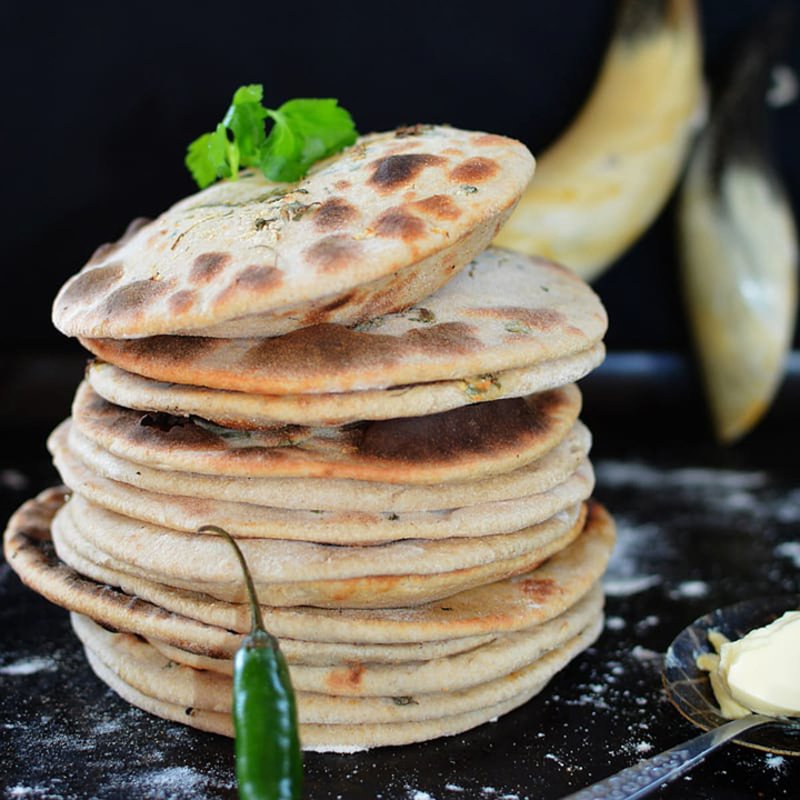 Tandoori Garlic Roti Recipe (Step By Step) | How To Make Tandoori Roti