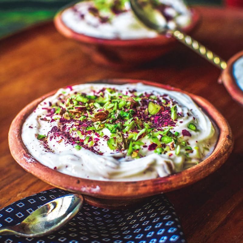 Gulkand Shrikhand Recipe + Video | Rose Flavoured Greek Yogurt Dessert