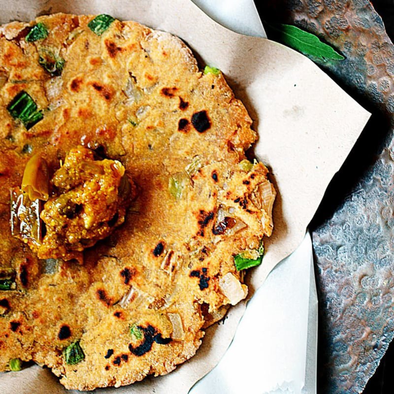 Jau Ki Achari Roti Recipe | Barley Roti | Pickled Barley Flatbread