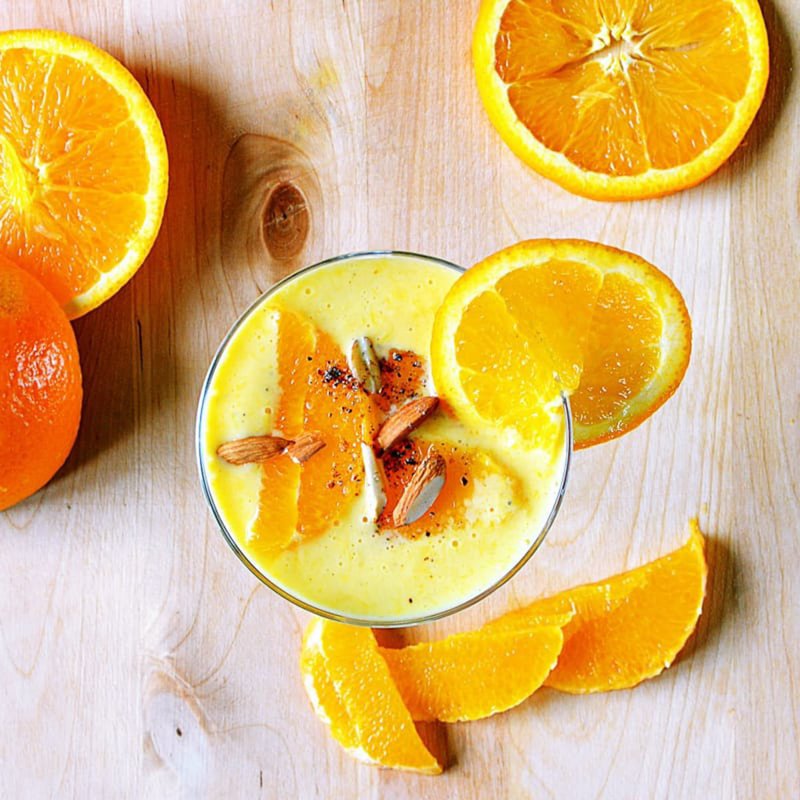 Orange Lassi - Orange Yogurt Smoothie