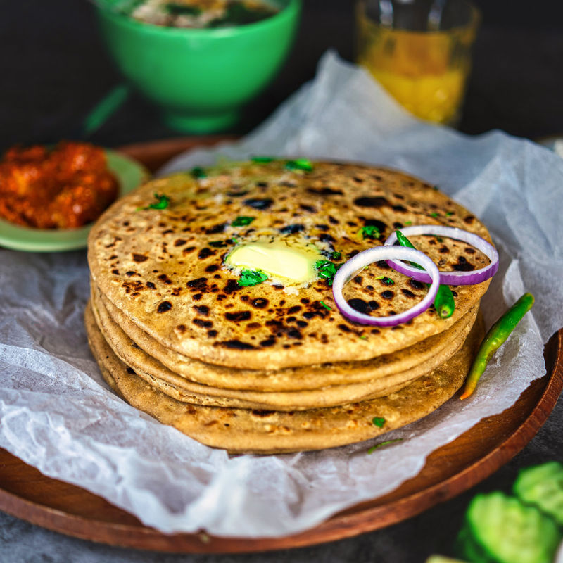 Paneer Paratha - (Step-By-Step + Video Recipe)