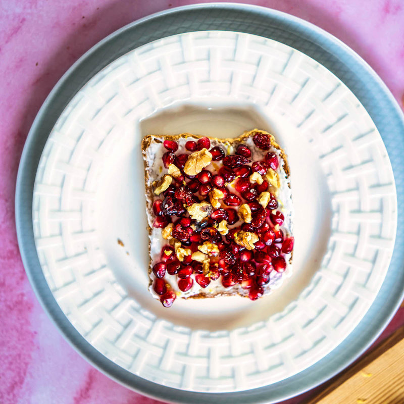 Pomegranate Toast