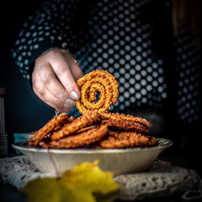 Chakli Recipe | Rice Flour Chakli | Rice Murukku (Fried & Baked)